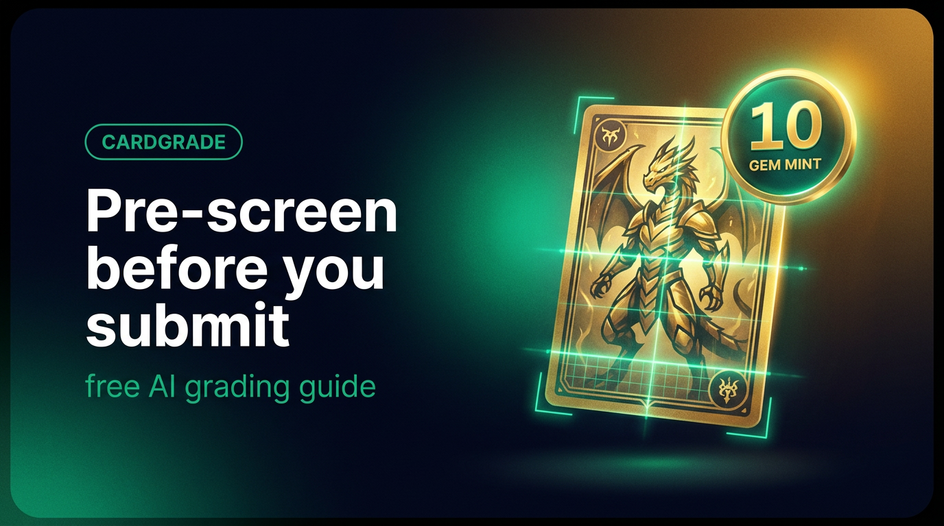 AI Card Grading Guide: Pre-Screen Before PSA, BGS, CGC